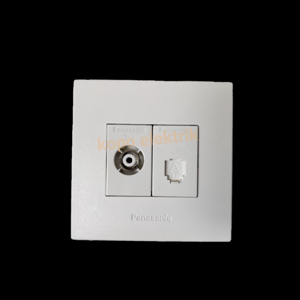 Panasonic Socket / TV Antenna Socket + Minimalist White Inbow Style ...