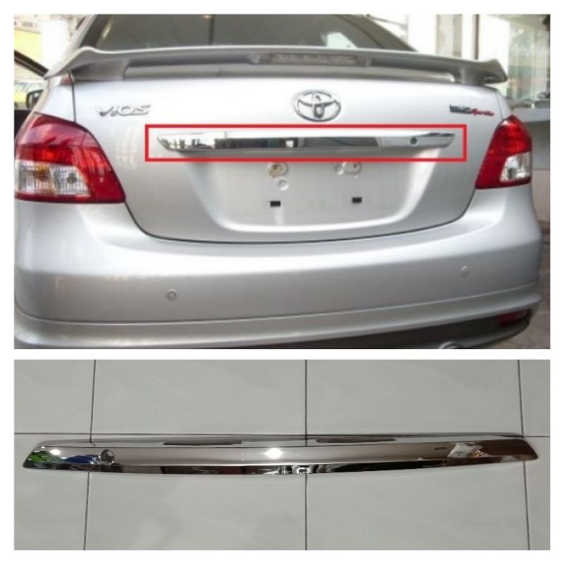 Toyota Vios Rear Chrome Bar Bonnet NCP93 Belta Gasnishi | Shopee Malaysia