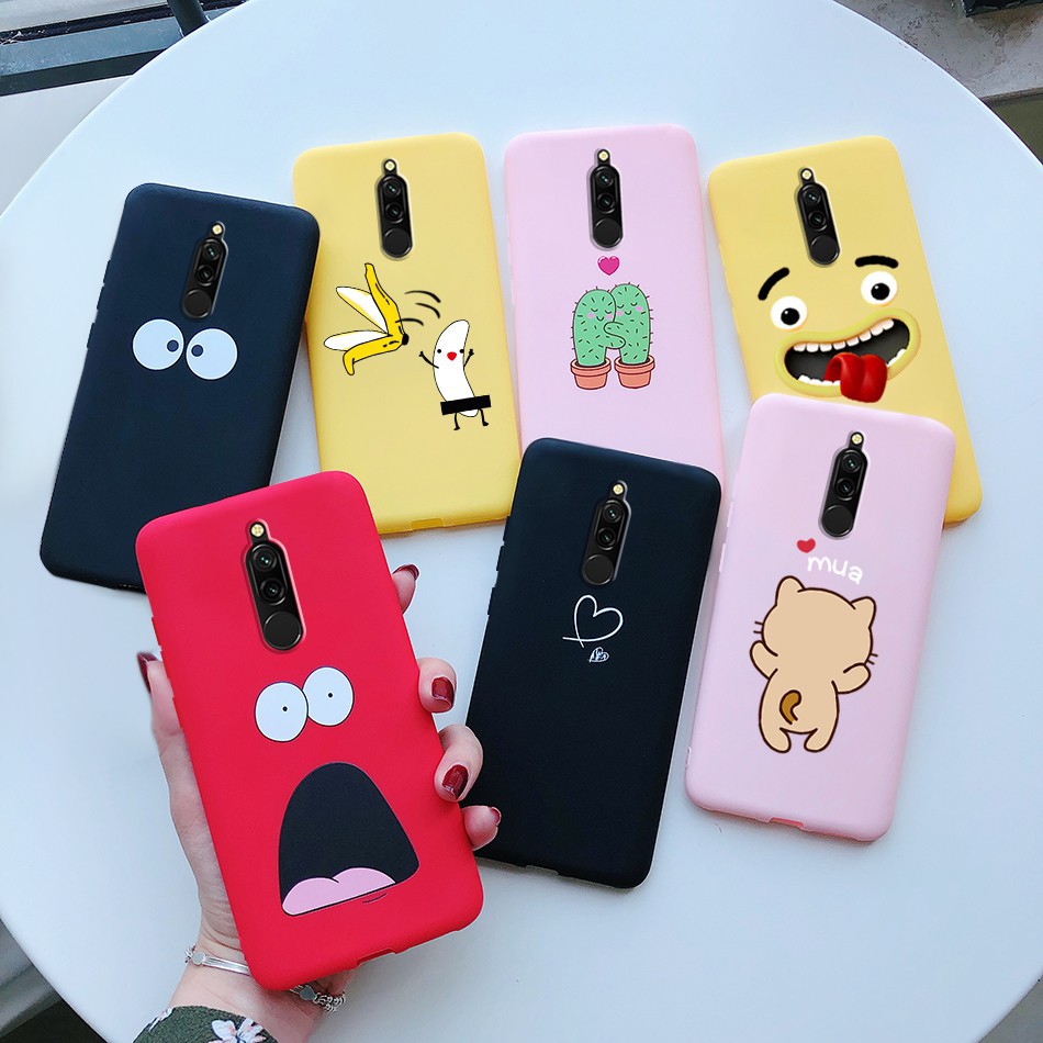 Xiaomi Redmi 8 / Redmi 8A Pattern Case Candy Color Matte Soft Silicone ...