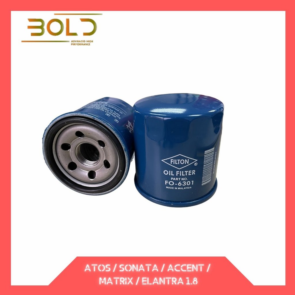 Hyundai Engine Oil Filter ATOS / SONATA / ACCENT / MATRIX / ELANTRA ...
