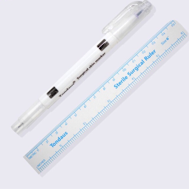 tattoo marker pen (with a sterile surgical ruler) | Shopee Malaysia
