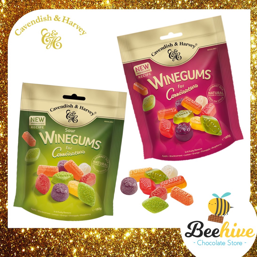 Cavendish & Harvey Winegums Candy for Connoisseurs 180g [Sour ...
