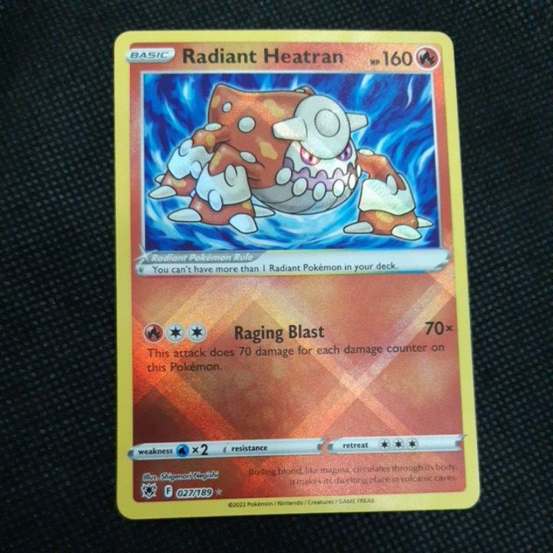 Pokemon Card TCG : Astral Radiance: Radiant Heatran 027/189 Radiant ...