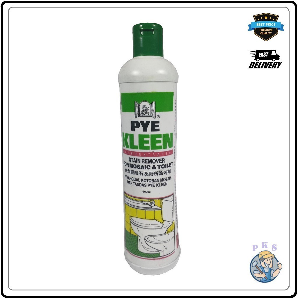 1L PYE KLEEN Stain Remover for Mosaic & Toilet 1000ml / CUCI TANDAS ...
