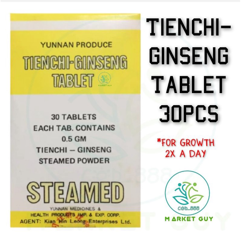 Tienchi-Ginseng Tablet 30pcs (For Growth and Blood Circulation ...