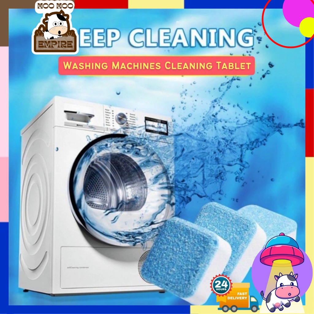 𝗗𝗜𝗥𝗧 𝗞𝗜𝗟𝗟𝗘𝗥 〗Mini Washing Machine Tank Cleaning Tablet Deep Descaler ...