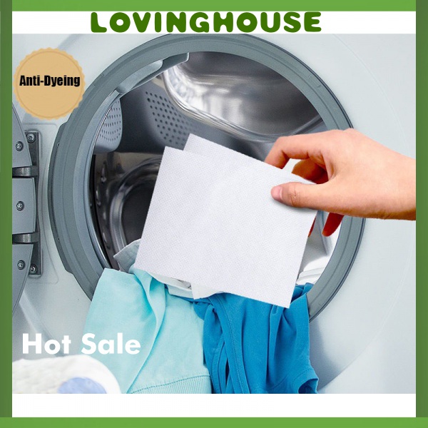 [Buy 1 Free 1]50Pcs Anti-String Dyeing Laundry Paper Color Absorbing ...