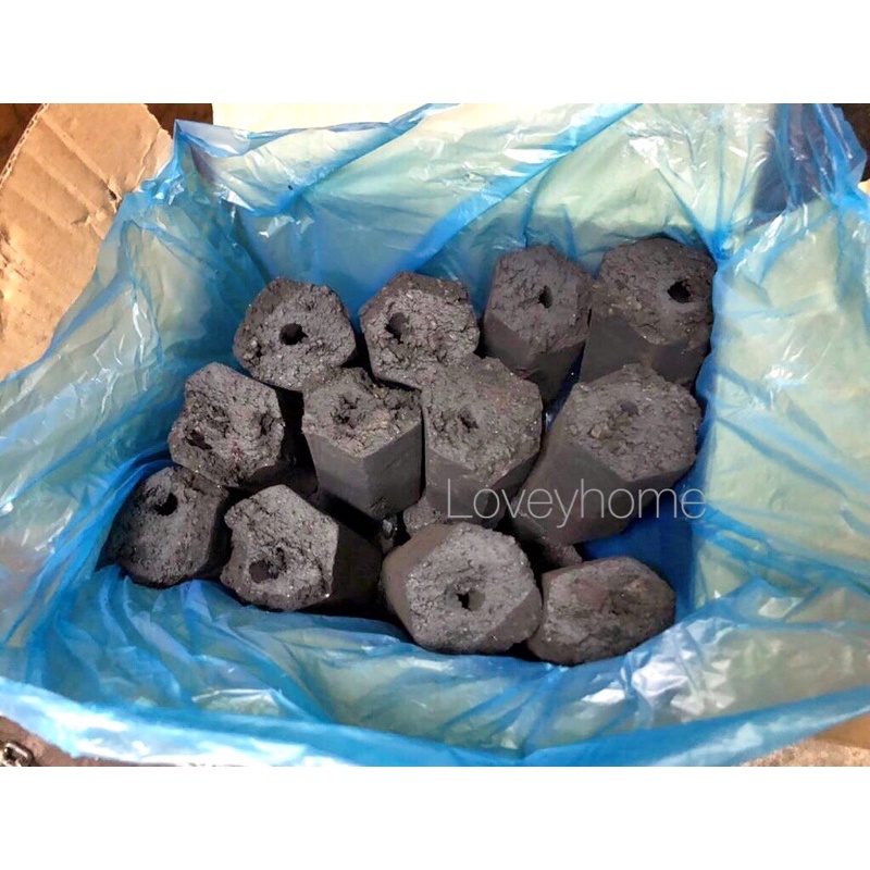 3kg Charcoal Briquette Pure Coconut Shell Barbeque Arang BBQ Arang Tempurung Kelapa Arang Batu ...