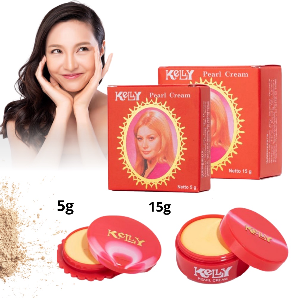 KELLY PEARL CREAM 15GR/5GR / FACE CREAM / KELLY 5GR / 15GR | Shopee ...