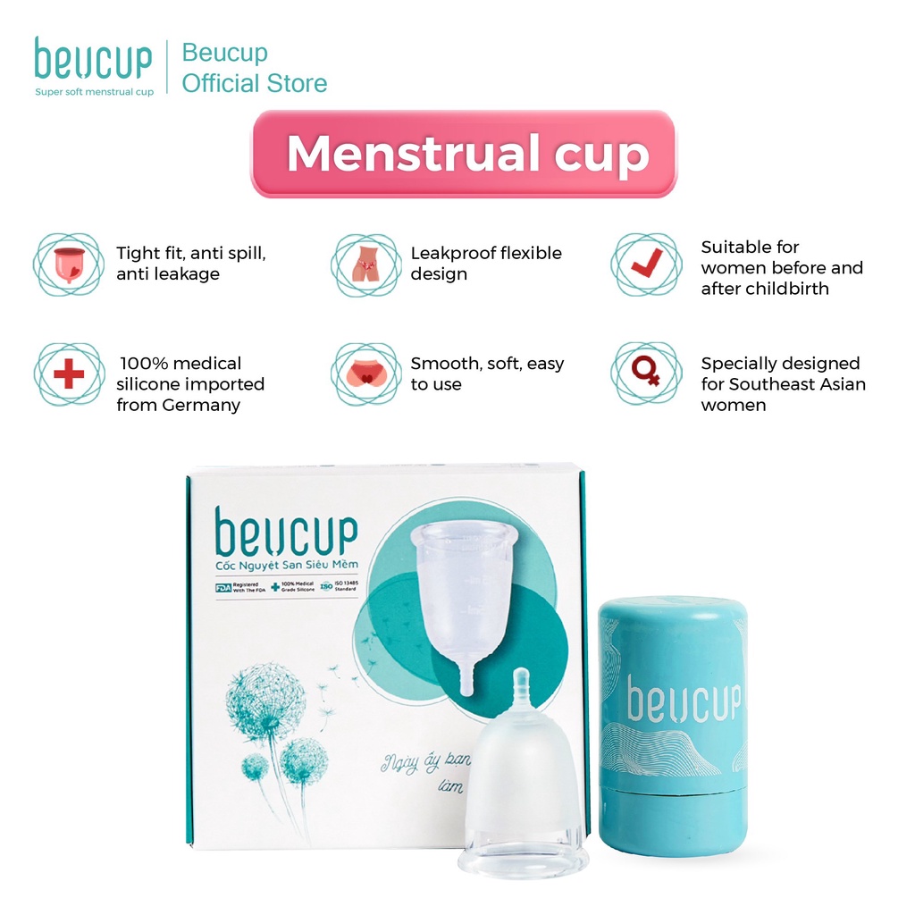 BEUCUP Super soft Germany medical silicone menstrual cup, US FDA ...