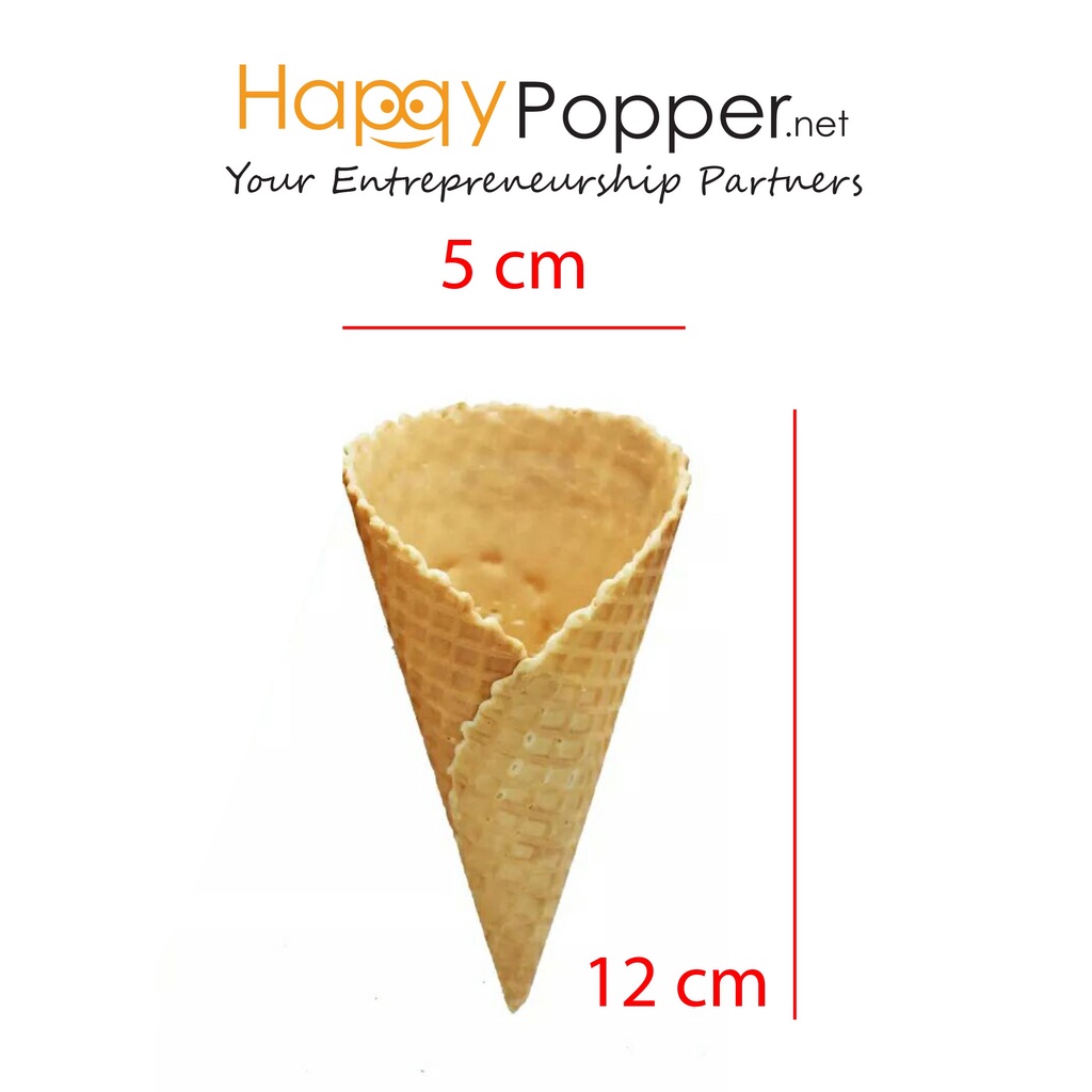 Happypopper Aiskrim Kon Big Sugar Crispy Ice Cream McDonald Bowl Heart ...