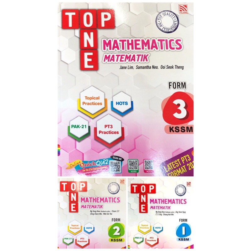 [KOH] TOP ONE MATHEMATICS / MATEMATIK KSSM FORM 1 • 2 • 3 TINGKATAN ...