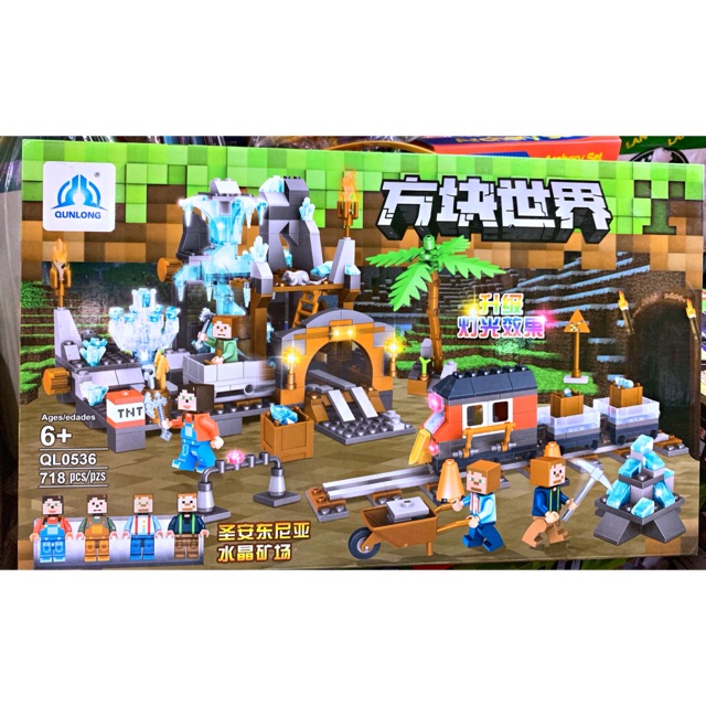 Assembling Toy, Minecraft Puzzle Tunnel Mining Rare Resources QL0536 ...