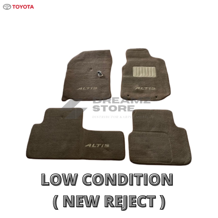 Original TOYOTA ALTIS Car Carpet - (DEFFECT) FULL SET | Shopee Malaysia
