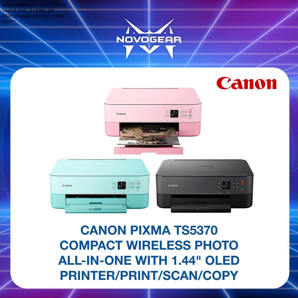 CANON PIXMA TS5370 COMPACT WIRELESS PHOTO ALL-IN-ONE WITH 1.44" OLED ...