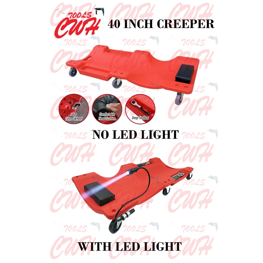 40” 100CM MECHANIC FOREMAN CREEPER WITH 6 WHEEL RODA CAR GARAGE HONGMA ...