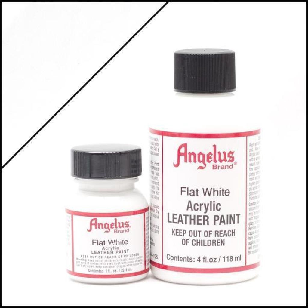 Angelus Acrylic Leather Paint - Flat Whitengelus Acrylic Leather Paint ...