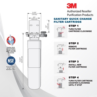 3M Undersink Drinking Water Filter System FM1500-B / 3M Water Filter ...
