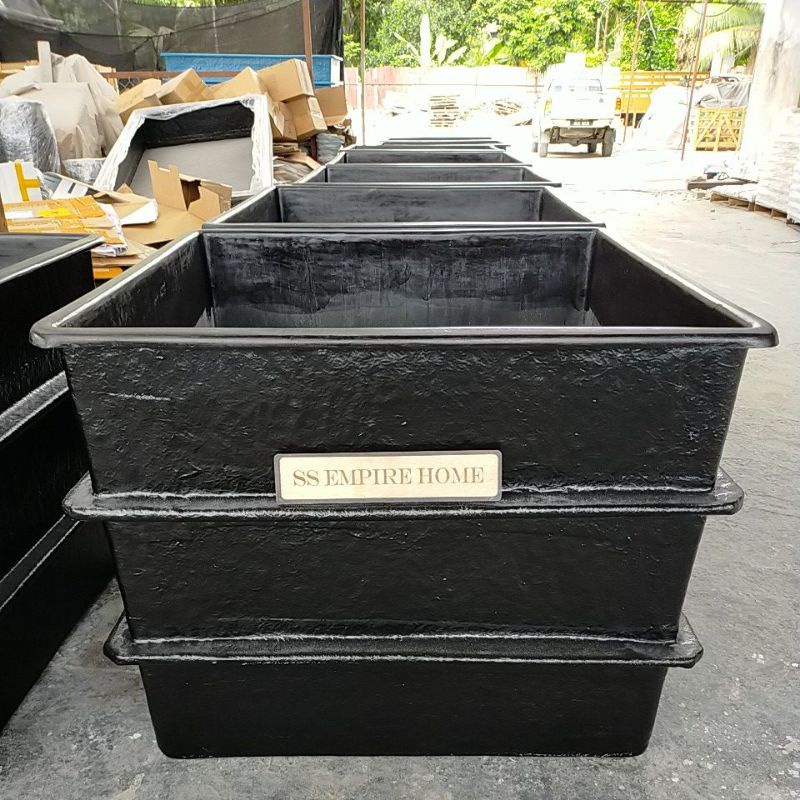 NEX 3.5 x3.5x3 Fiberglass Fish Tank Fiber Water Pond Aquarium Heavy ...