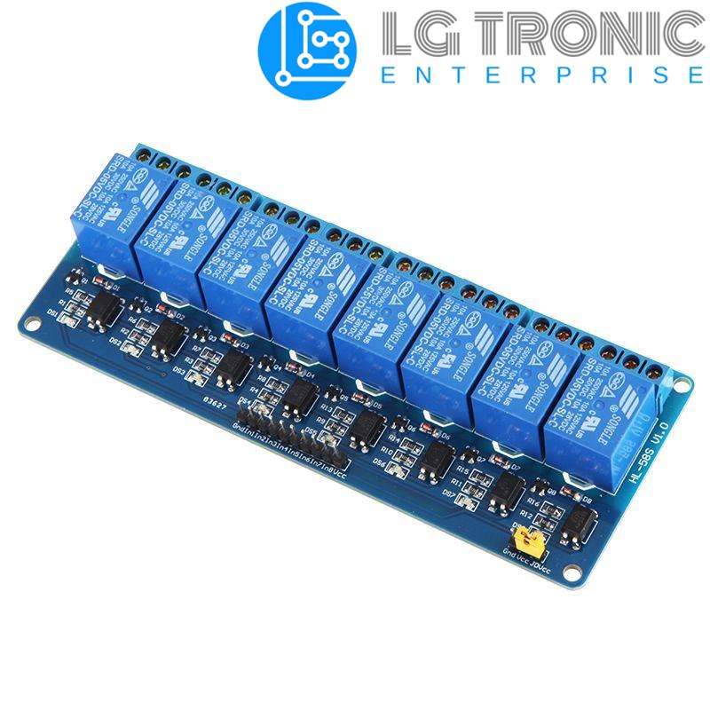 8 Way Channel 10A 5V Relay Module opto isolator (TONGLING) | Shopee ...