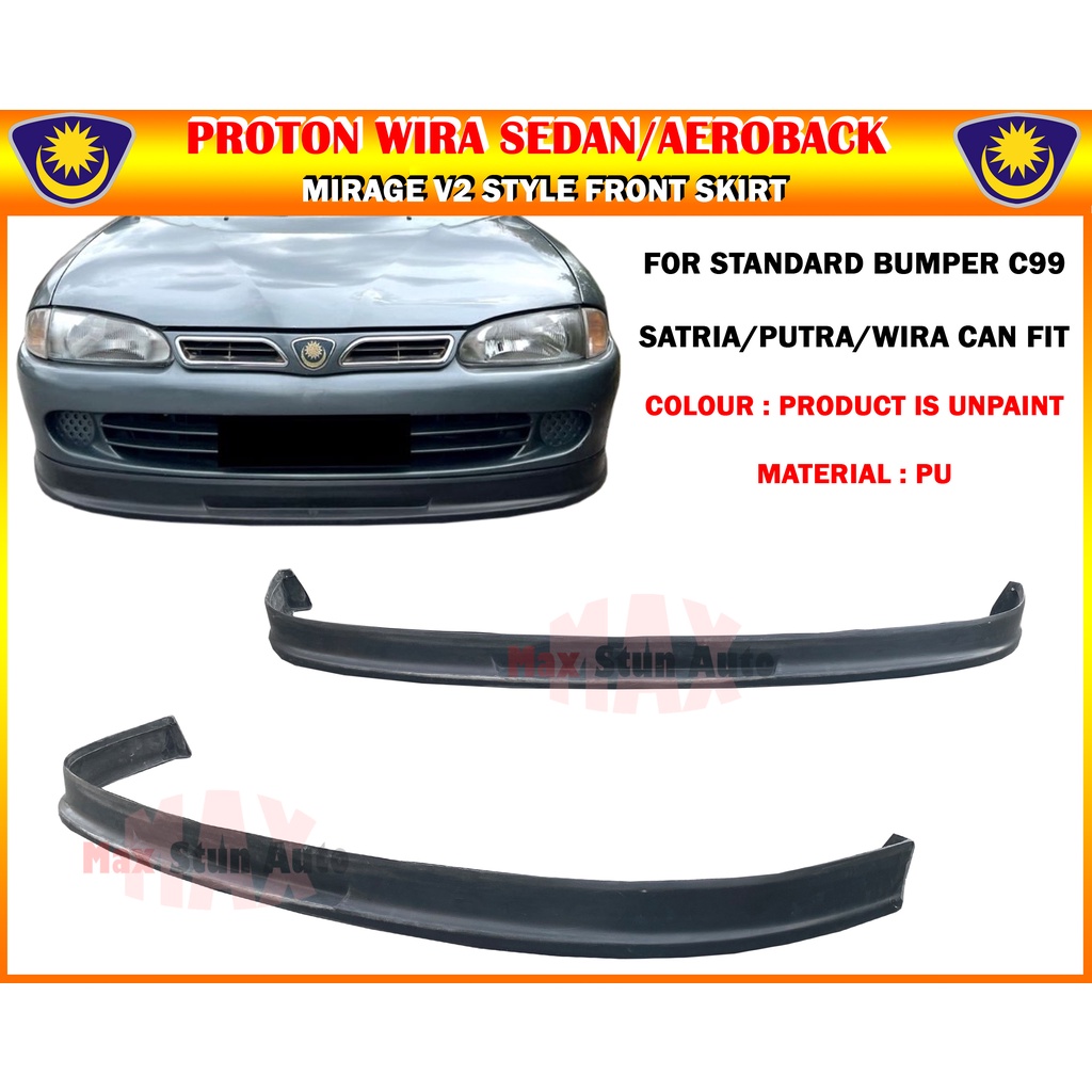 PROTON WIRA SEDAN SALOON AEROBACK SATRIA PUTRA FRONT SKIRT FOR SE ...