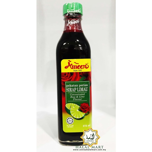 Kordial Minuman Ameen SIRAP LIMAU 375ml | Shopee Malaysia