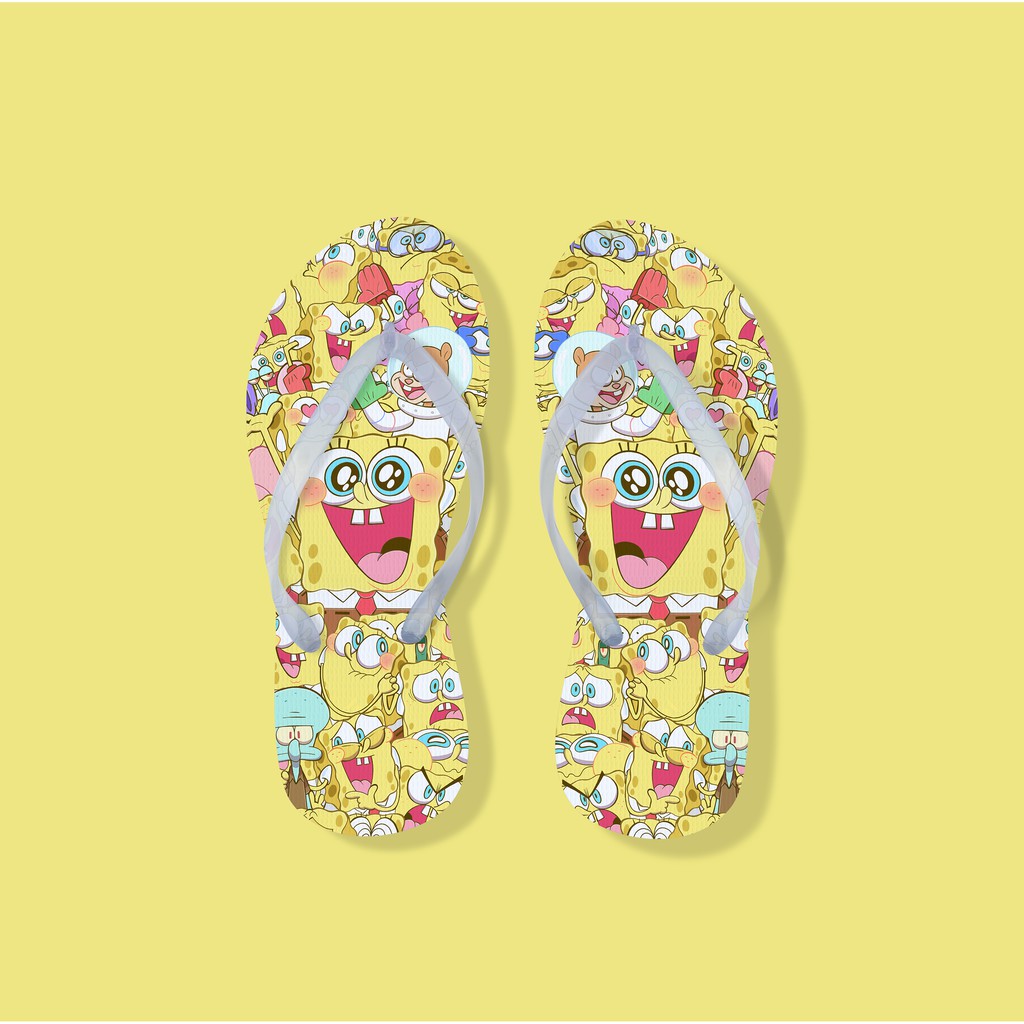 Spongebob Yellow flip flops | Women's Flip-flops | Spongebob Cartoon ...