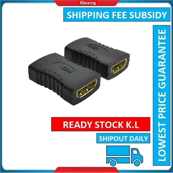 HDMI Straight Extender Joint Connector Female to Female Converter ...