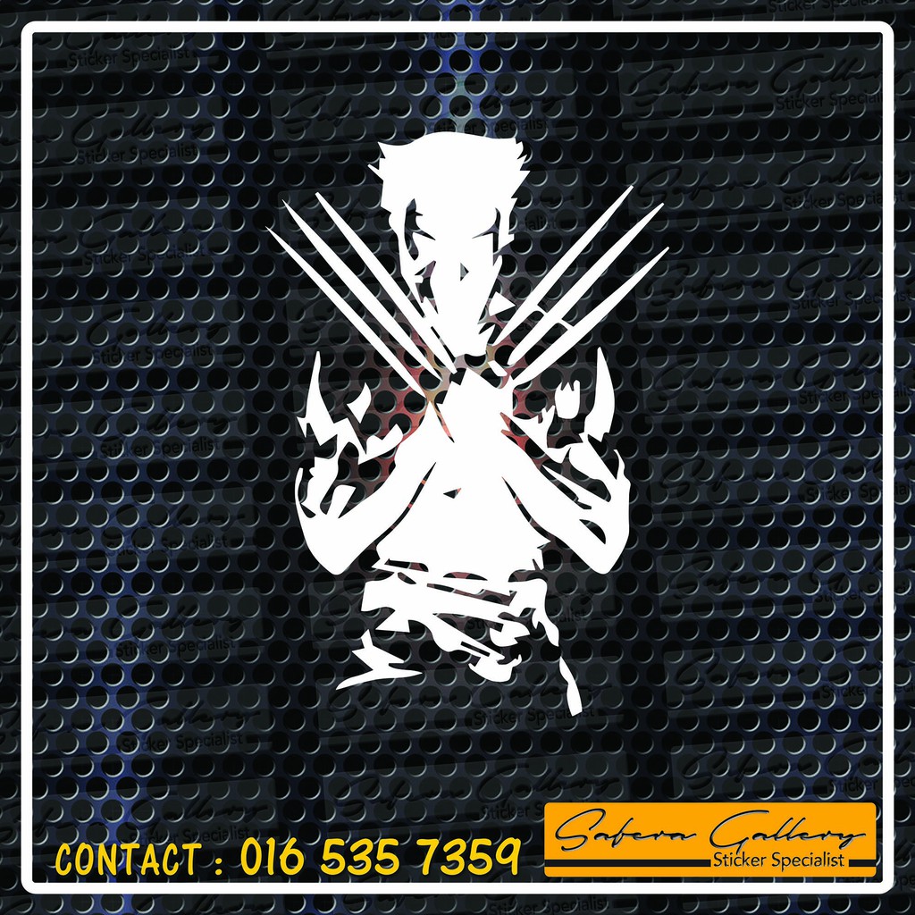 car sticker decal Wolverine sticker decal cut out car sticker | Shopee ...