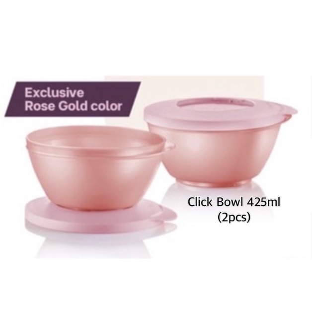 Tupperware (2 pcs) Click Bowls 425ml | Shopee Malaysia