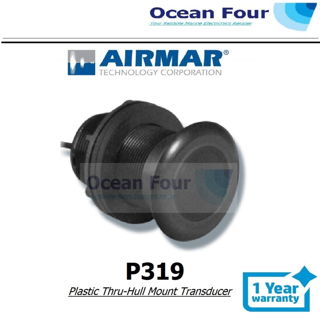 AIRMAR XSONIC P319 plastic thru-hull transducer (LOWRANCE and SIMRAD ...