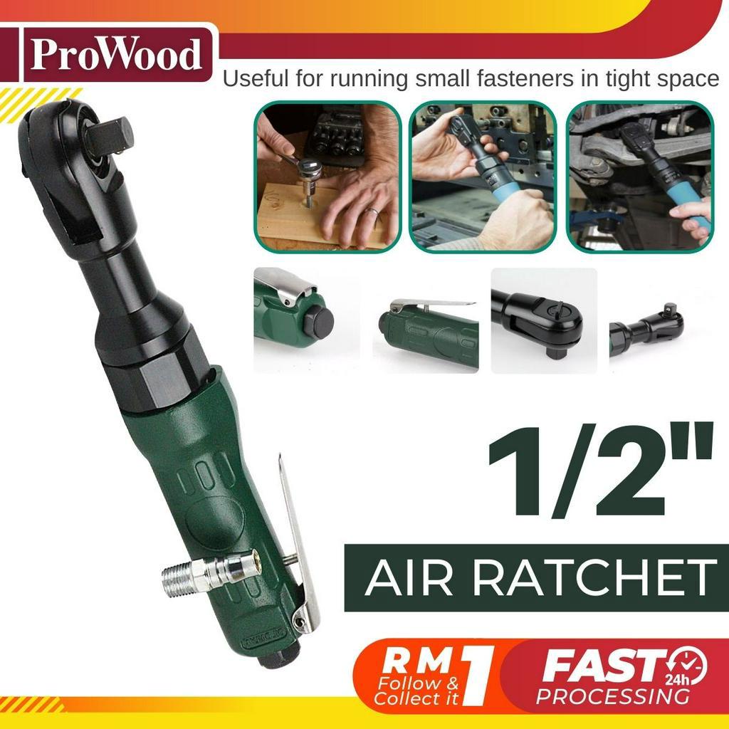 1/2" Inch Air Ratchet Square Head Drive Air Powered Drive Angle Impact ...