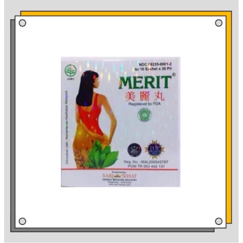 [100% ORIGINAL] PIL MERIT - 10 Packs x 30 Pil ( Satu Kotak) | Shopee ...