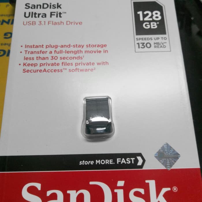 Fd Sandisk Ultra Fit CZ430 128GB USB 3.1 Flash Drive - 128GB | Shopee ...