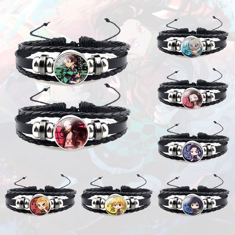 Anime Demon Slayer Bracelet Kimetsu No Yaiba Tanjirou Nezuko Zenitsu ...