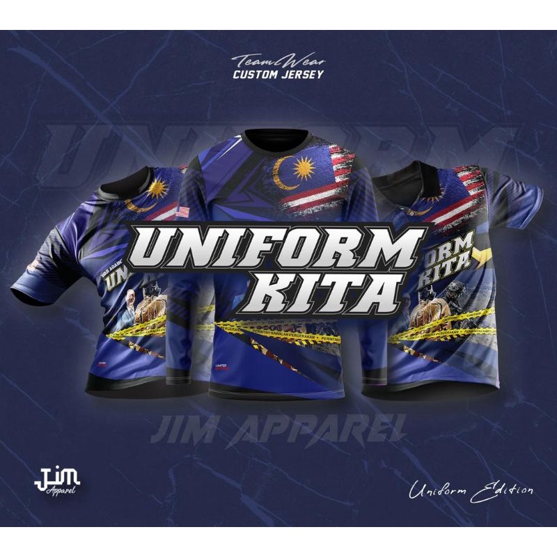 🔥PRE-ORDER🔥BAJU FRONTLINER Jim Apparel (pendek/panjang/collar) | Shopee ...