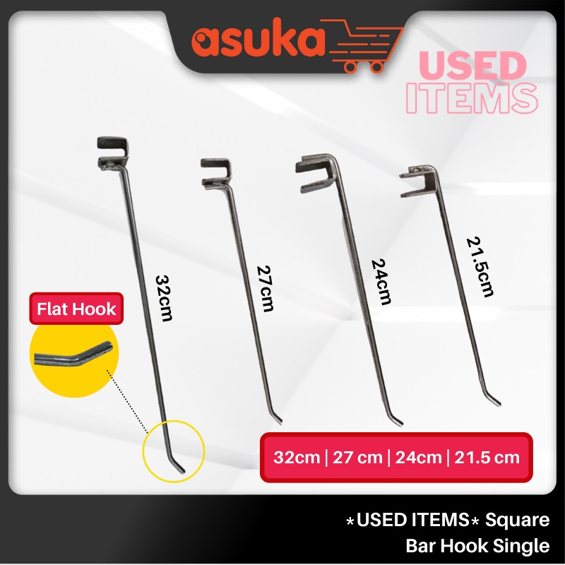 [Ready Stock] *USED Items* Square Bar Hook Single Hook, Various ...
