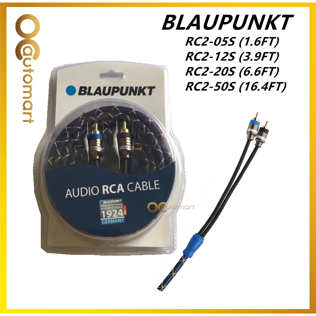 BLAUPUNKT Audio RCA Cable Oxygen Full Copper RC2-05S / RC2-12S / RC2 ...