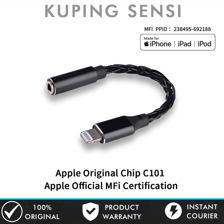 Jcally JM08L Iphone Audio Cable Converter + DAC Lightning to Jack 3.5mm ...