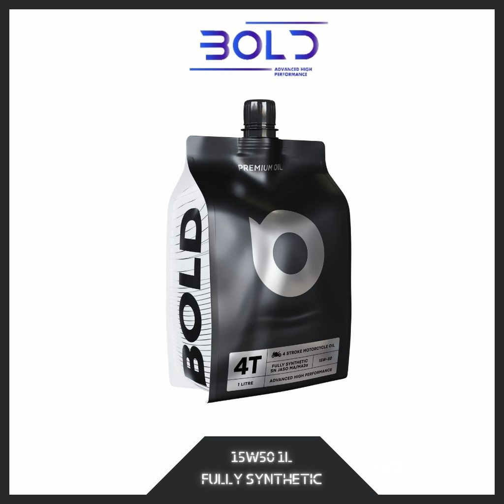 [EM] BOLD 4T 15w50 1L Fully Synthetic SN Motorcycle Engine Oil Minyak ...
