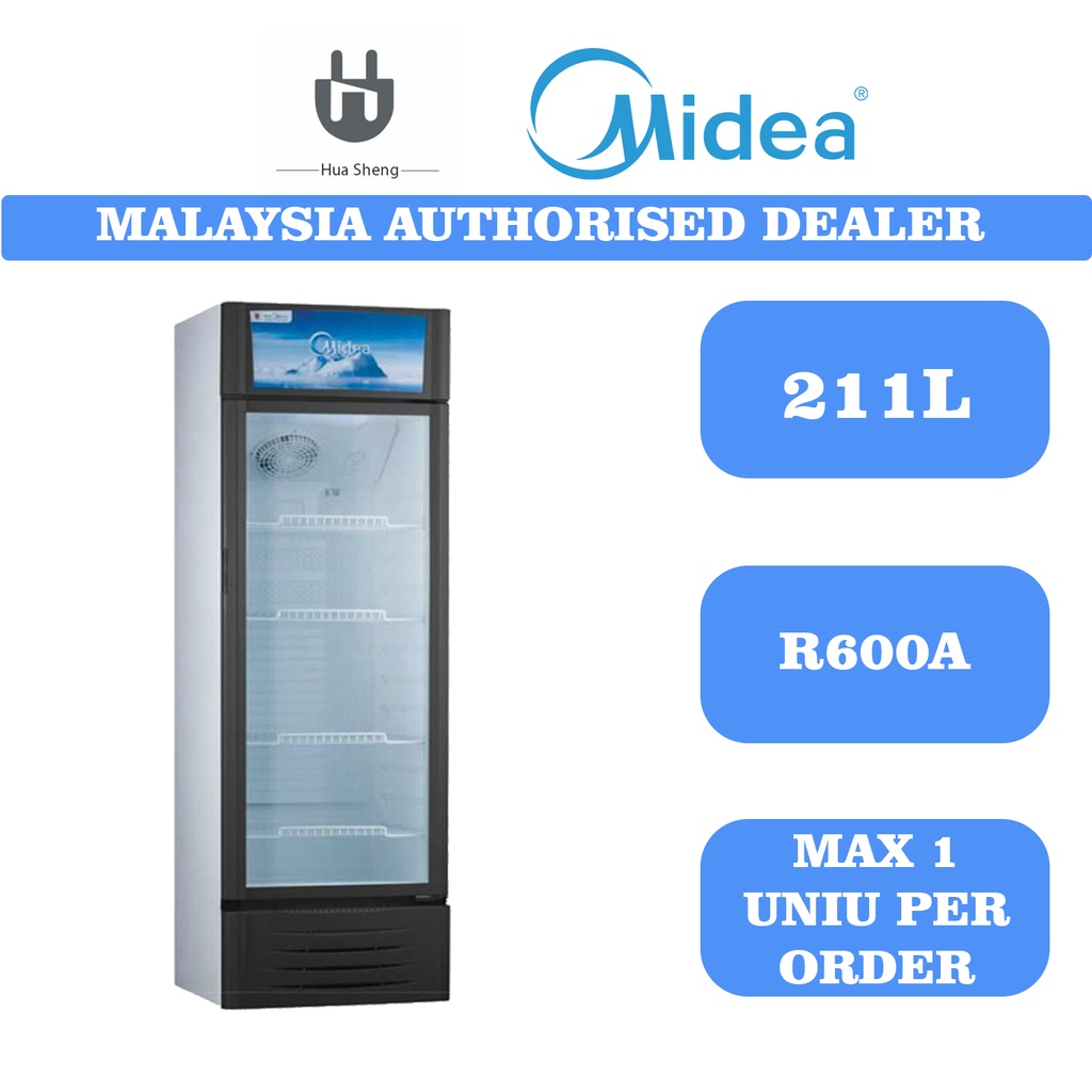 Midea Showcase Chiller (211L) MDRZ304FGG30 | Shopee Malaysia