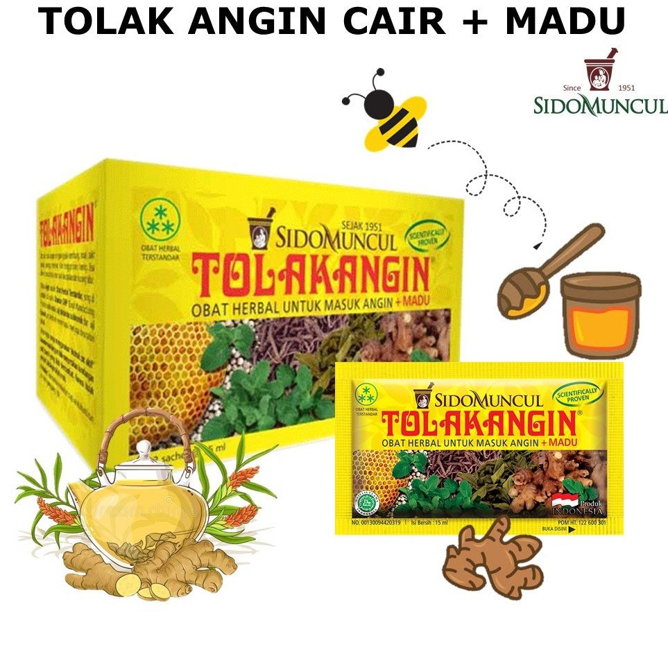 🔥🔥MALAYSIA STOCK Tolak Angin Cair Ubat Herbal Untuk Masuk Angin Madu ...
