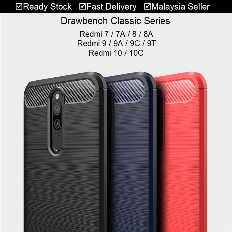 Redmi 10 10C 9T 9A 9C Xiaomi Mi Drawbench Fiber Phone Case Casing Cover ...