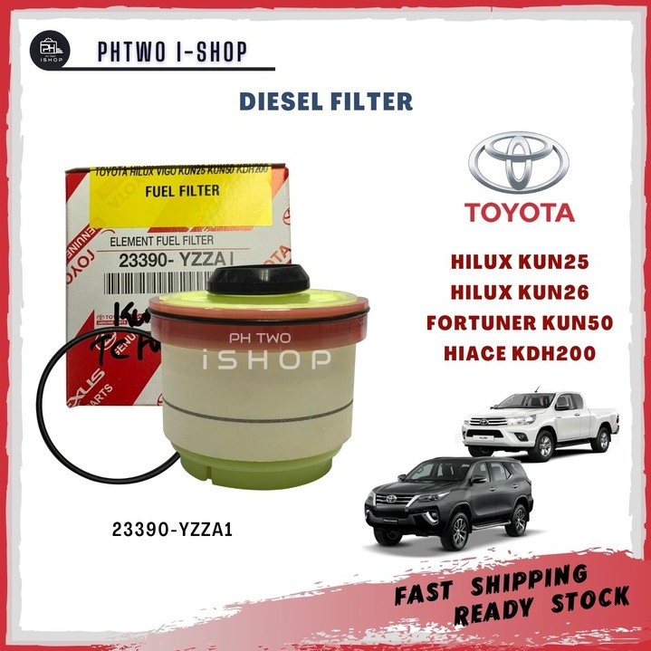 DIESEL FILTER - TOYOTA HILUX KUN25 KUN26 FORTUNER KUN50 HIACE KDH200 ...