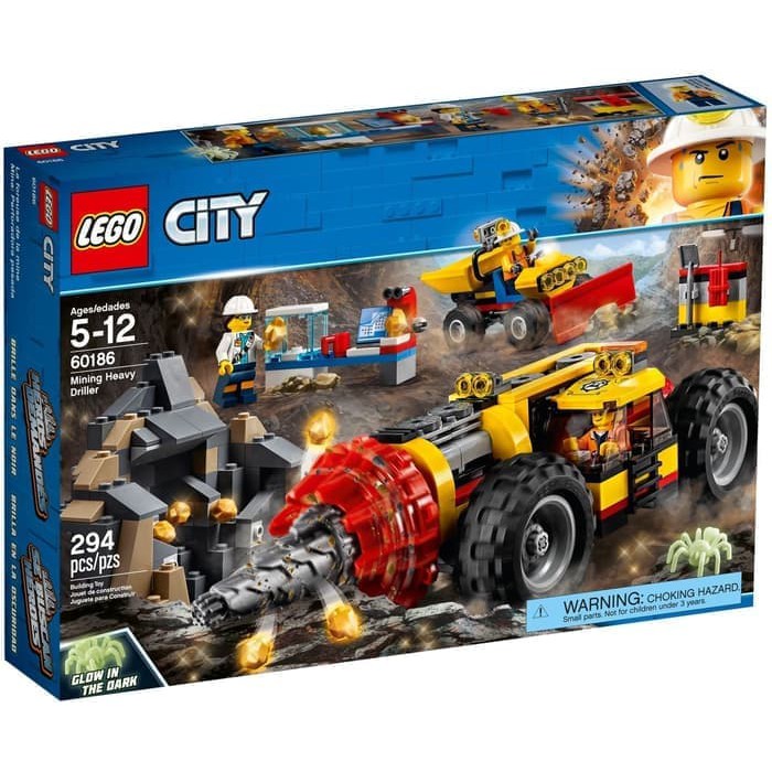 Lego 60186 - City - Mining Heavy Driller | Shopee Malaysia