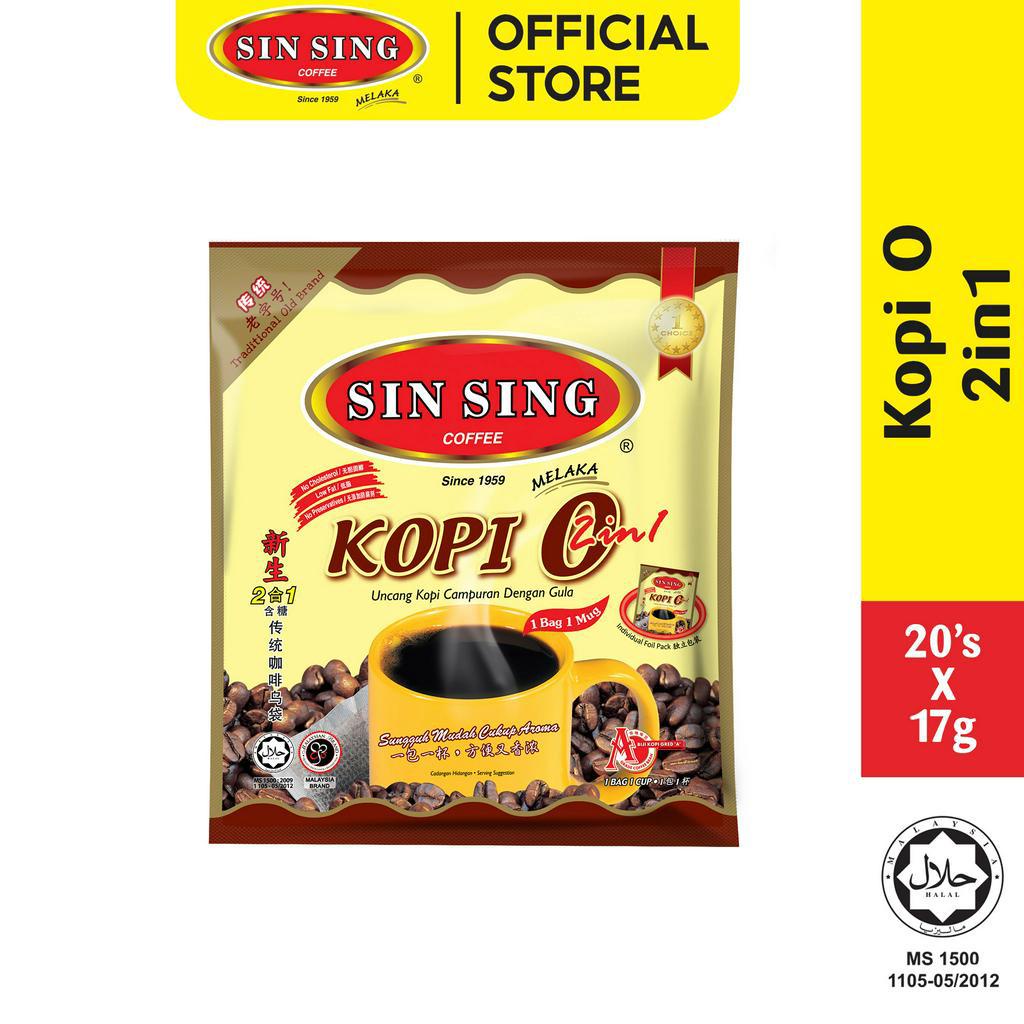 SIN SING Kopi O Bag 2 in 1 Individual Pack (20's x17g) EXP 2027 ...