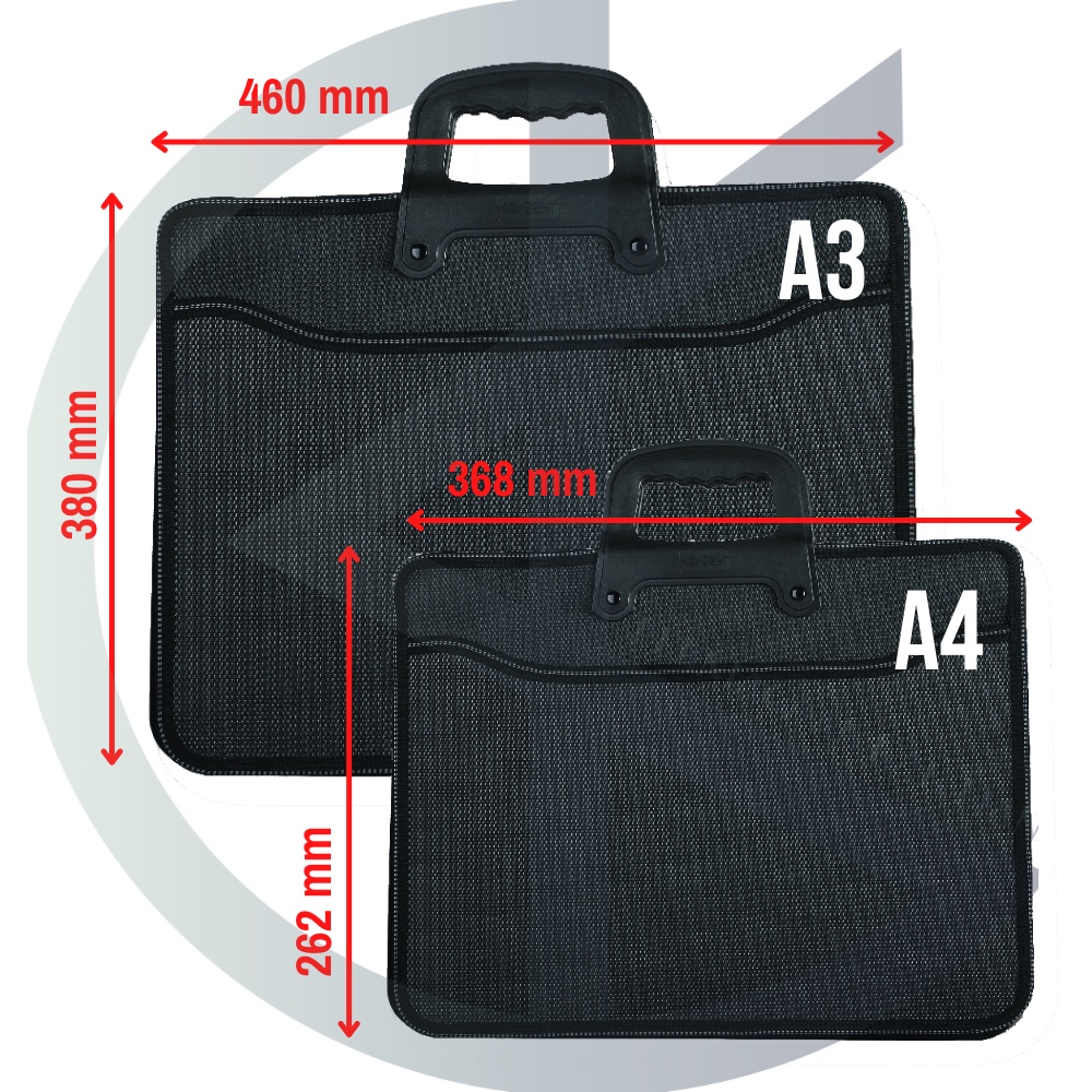 A3 A4 KOBEST Seminar Bags / Portfolio File Drawing Bag Drafting Bag ...