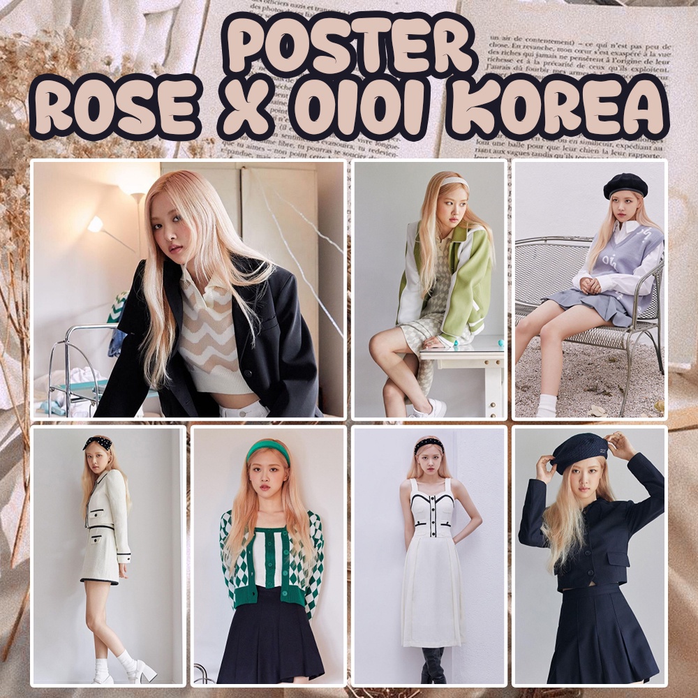 Blackpink ROSE OiOi MAGAZINE Poster | Kpop Poster A4 A5 A6 | Shopee ...