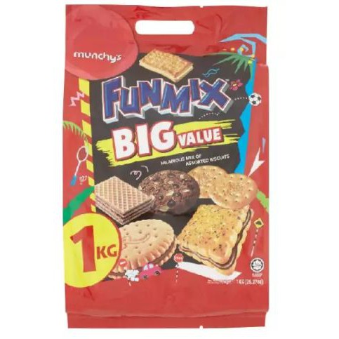 Munchy's Funmix Hilarious Mix of Assorted Biscuits 29 Sachets 900g ...