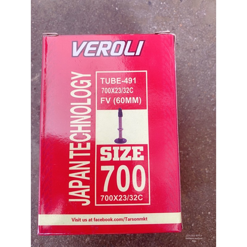 VEROLI BICYCLE INNER TUBE 700×23/32C FV 60mm | Shopee Malaysia